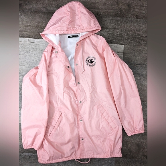 Obey | Jackets & Coats | Barbie Pink Obey Ruedela Ruine Coaches Jacket ...